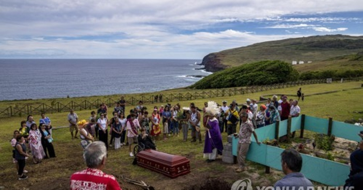 Easter Island - Fire Among the Moai