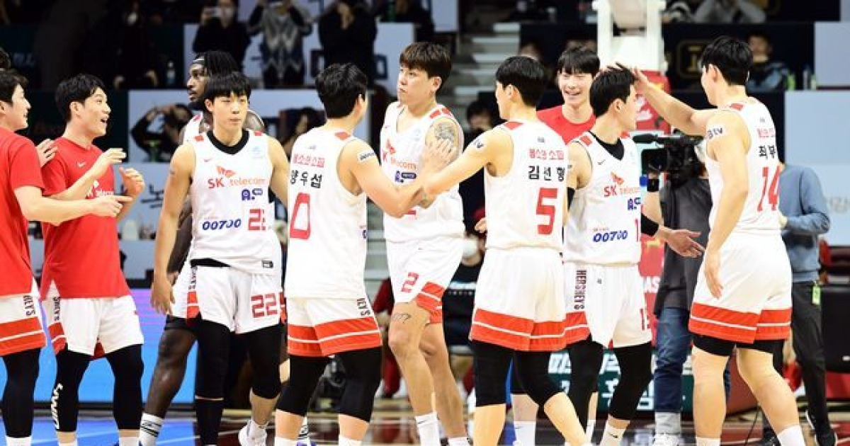 SK, 'KGC 상대로 82-81 승리' [사진]