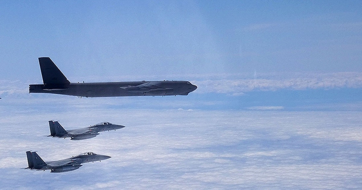 미 전략폭격기 B-52H·F-22 한반도에…북 핵·미사일 대응