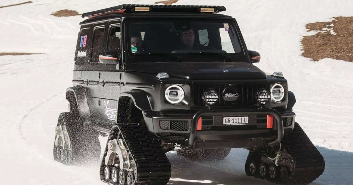 '알프스 오르는 G바겐 탱크!', 무한궤도 장착한 벤츠 'G500' | M투데이