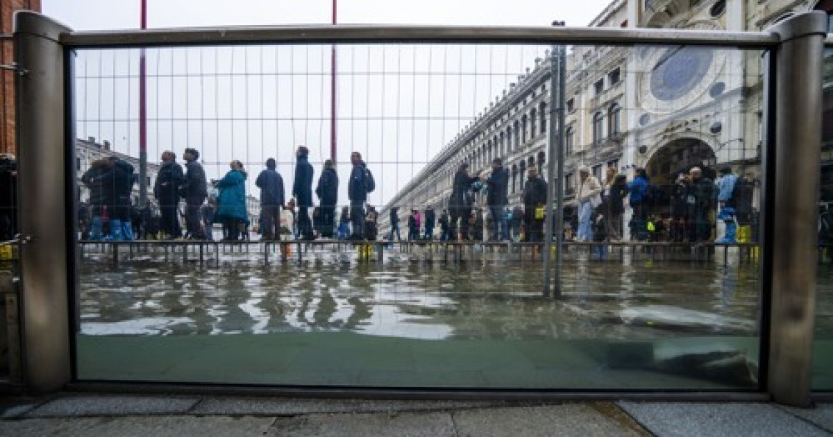Italy Venice Tide Barriers Photo Gallery