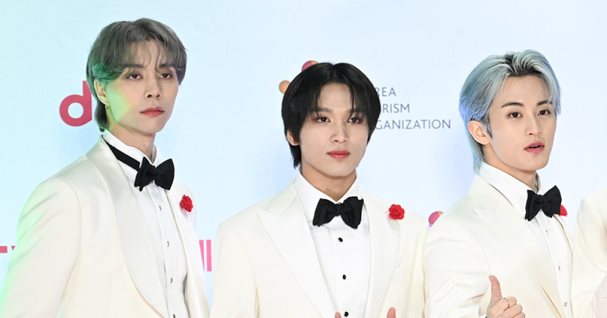 NCT127 쟈니-해찬-마크, 분위기 남다른 턱시도 [포토엔HD]