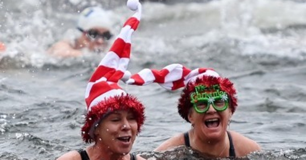 BRITAIN CHRISTMAS DAY SWIM