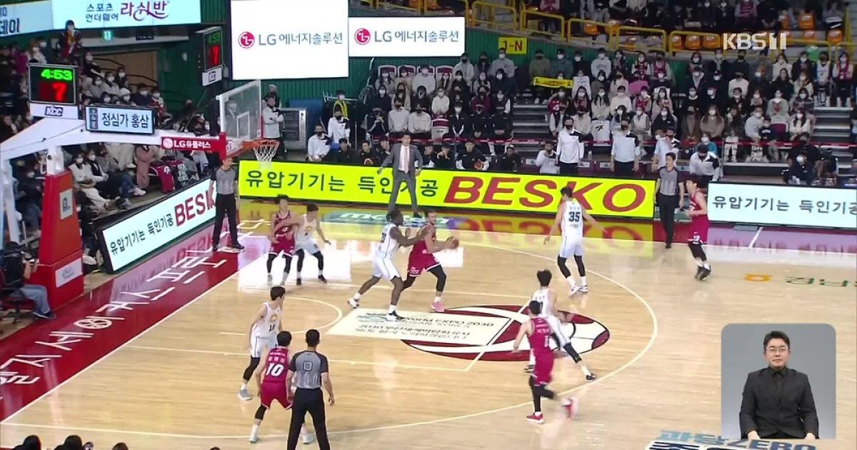 KCC, LG 꺾고 3연승…허웅이 이관희에 완승!