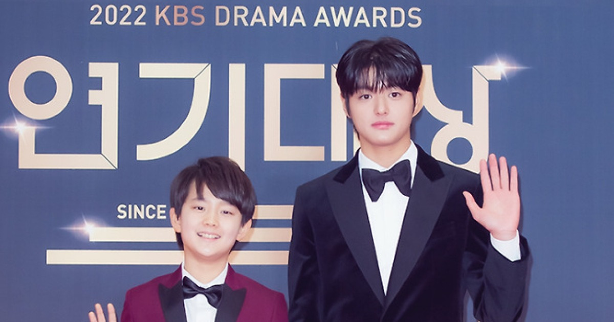 [bnt포토] 정현준-박상훈 '버건디와 블랙의 절묘한 조화'(KBS연기대상)