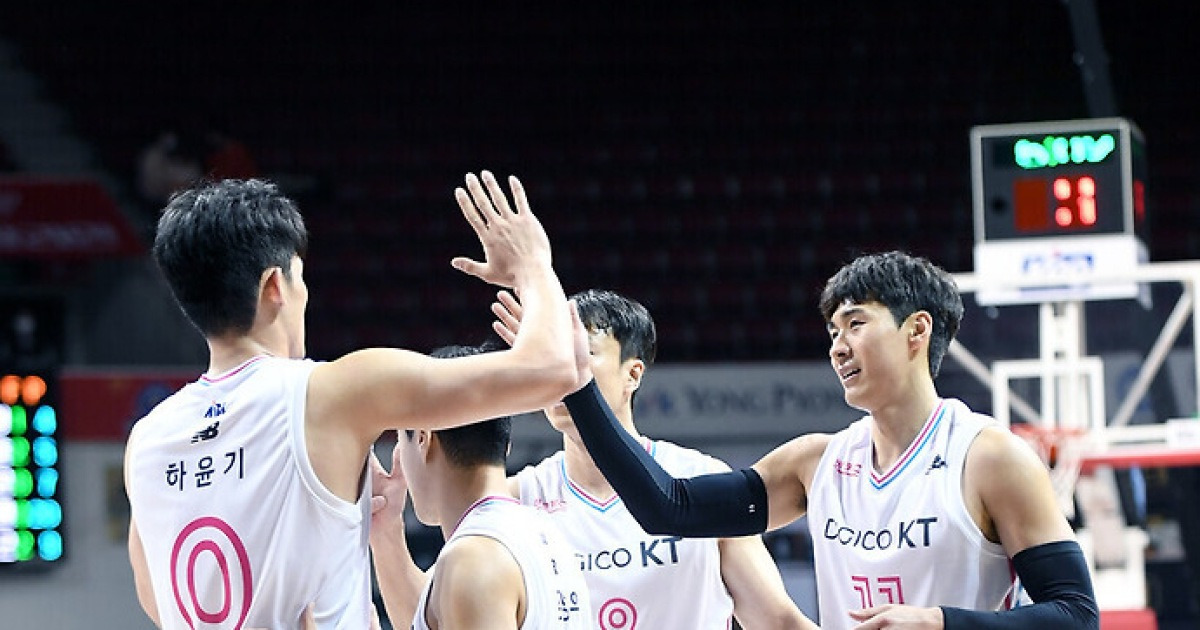 '6연승 질주' KT, 대어 KGC 낚았다