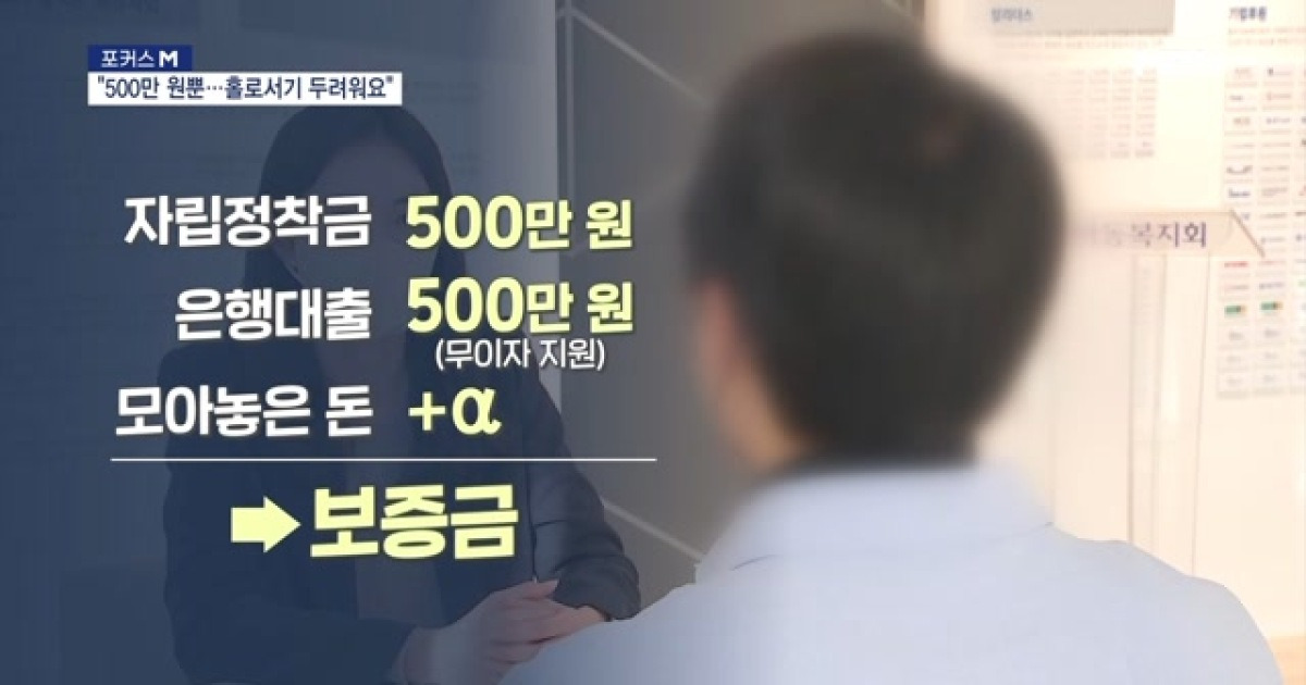 [포커스M] "500만 원뿐…홀로서기 두려워요" 보호 종료 청년들