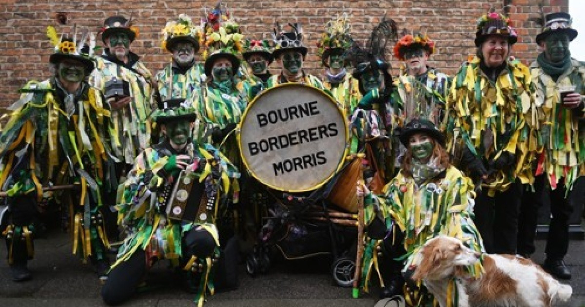 BRITAIN PHOTO SET WHITTLESEA STRAW BEAR FESTIVAL