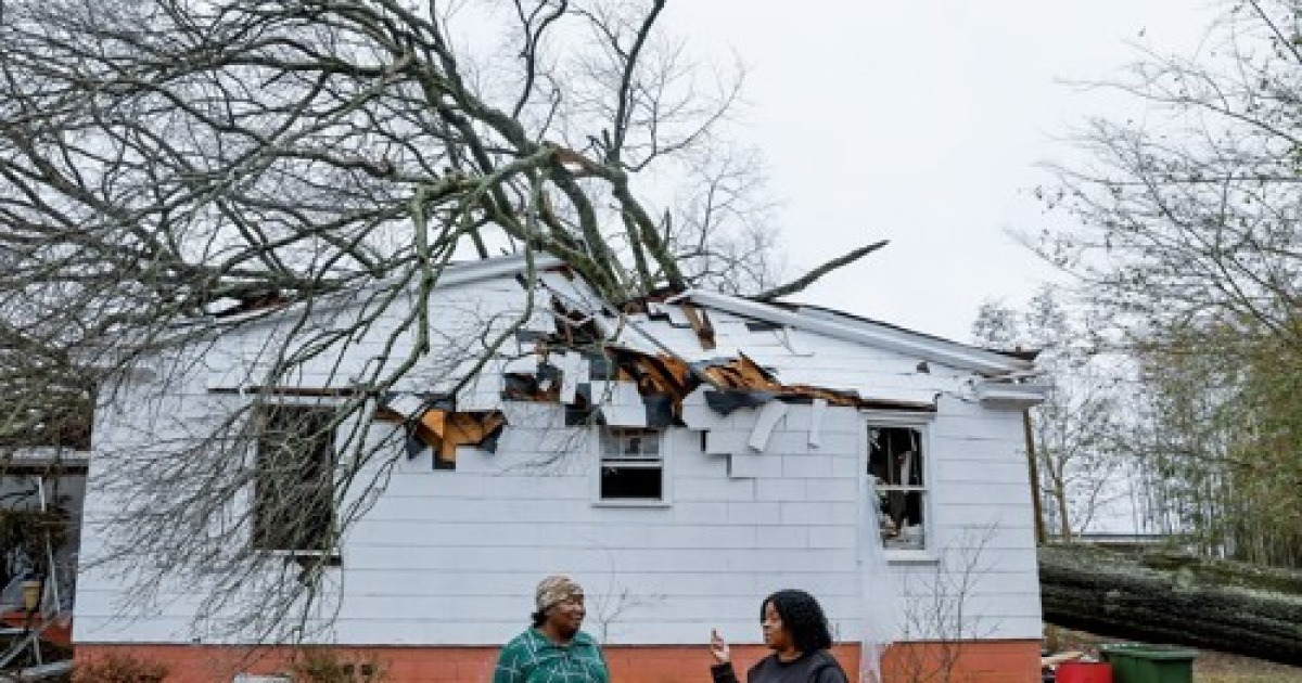 USA WEATHER GEORGIA TORNADO AFTERMATH
