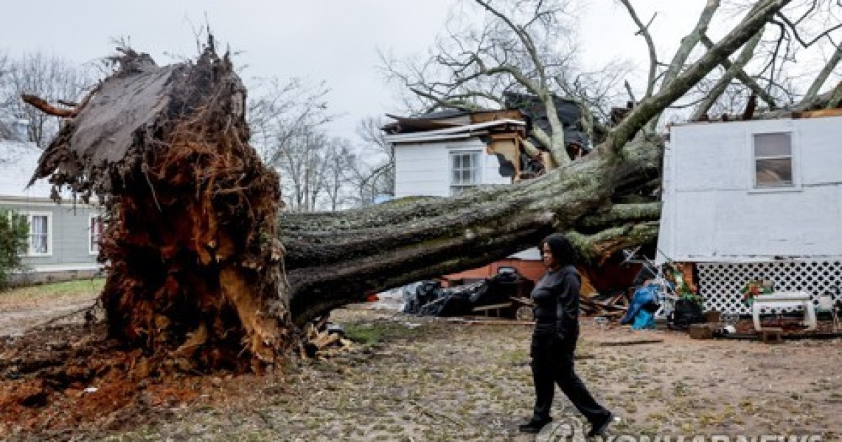 USA WEATHER GEORGIA TORNADO AFTERMATH