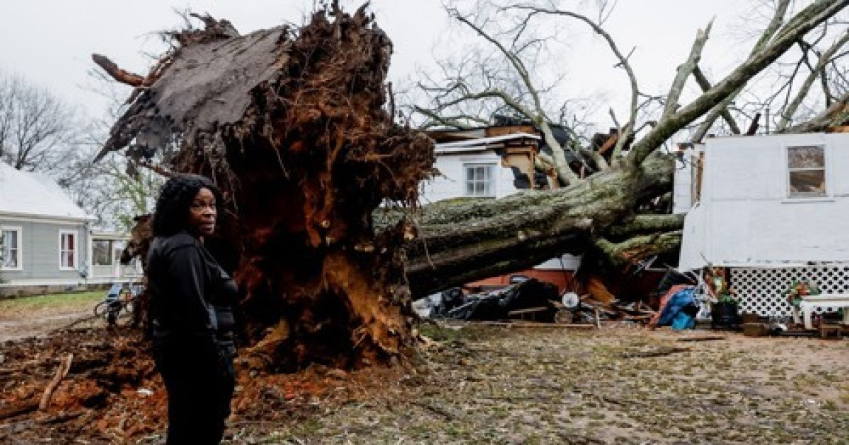 USA WEATHER GEORGIA TORNADO AFTERMATH