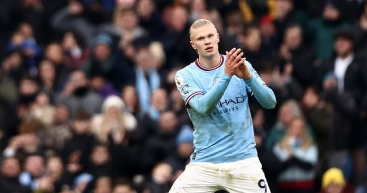 '19G 만에 4번째 해트트릭' 홀란드, EPL 단일 시즌 최다 기록까지 '-1'