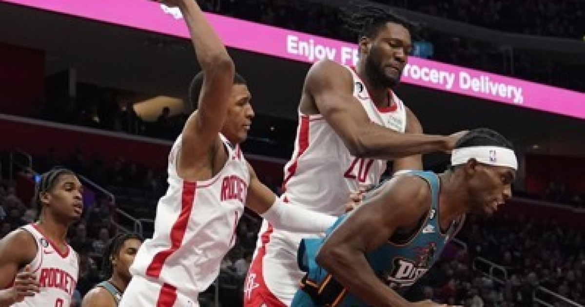 Rockets Pistons Basketball