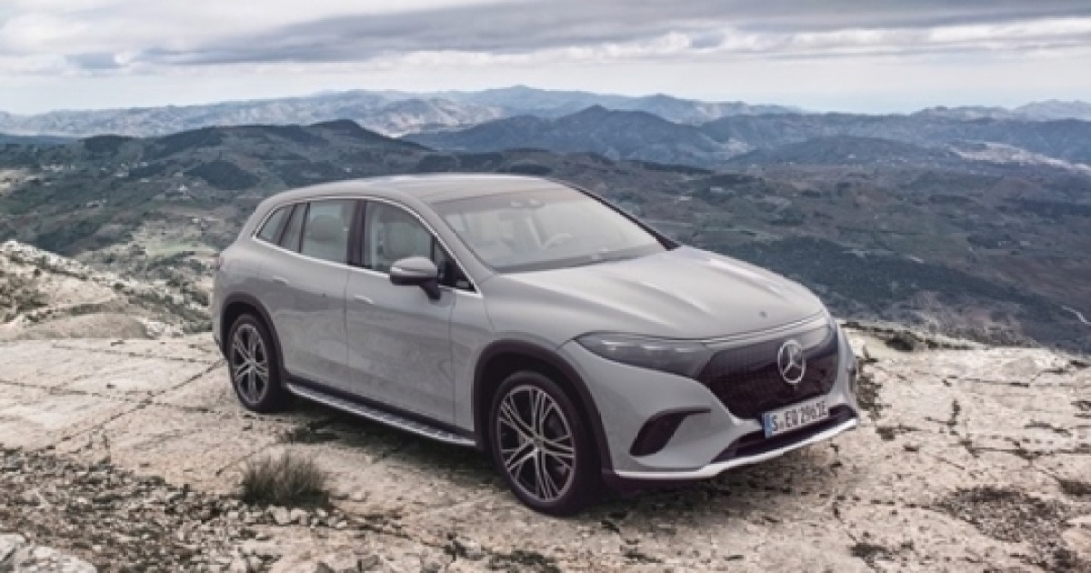 "1회 충전시 459㎞"…벤츠 전기차 'EQS SUV' 국내 출시