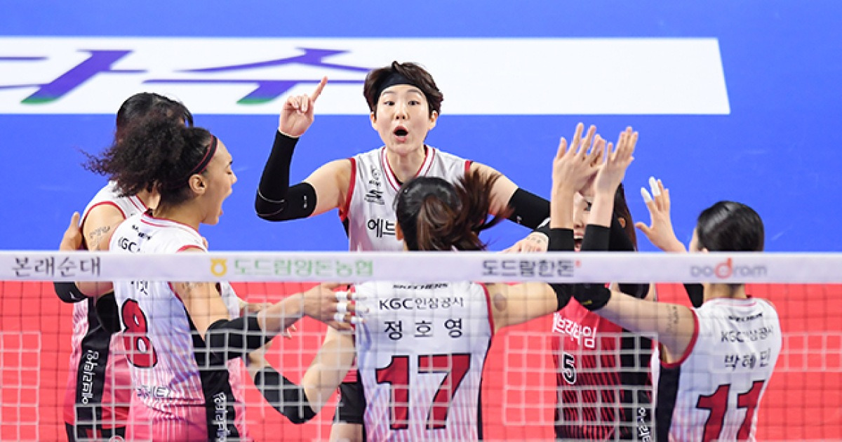 '엘리자벳 25점' KGC인삼공사, IBK기업은행 완파…4위 도약