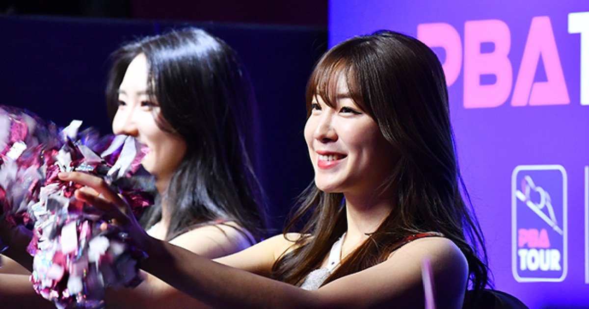 [ST포토] 치어리더 안지현, 'PBA 결승 함께 즐겨요~'