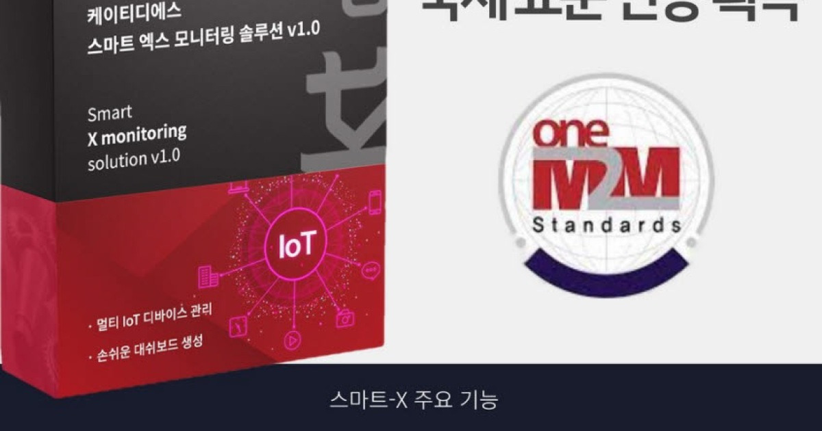 KT DS, IoT 솔루션 '스마트-X' 글로벌 표준 '원엠투엠' 인증시험 통과