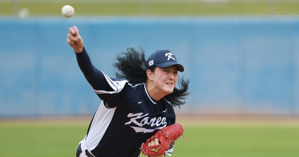 KIA 평가전, WBC 대표팀 투수 김원중 역투