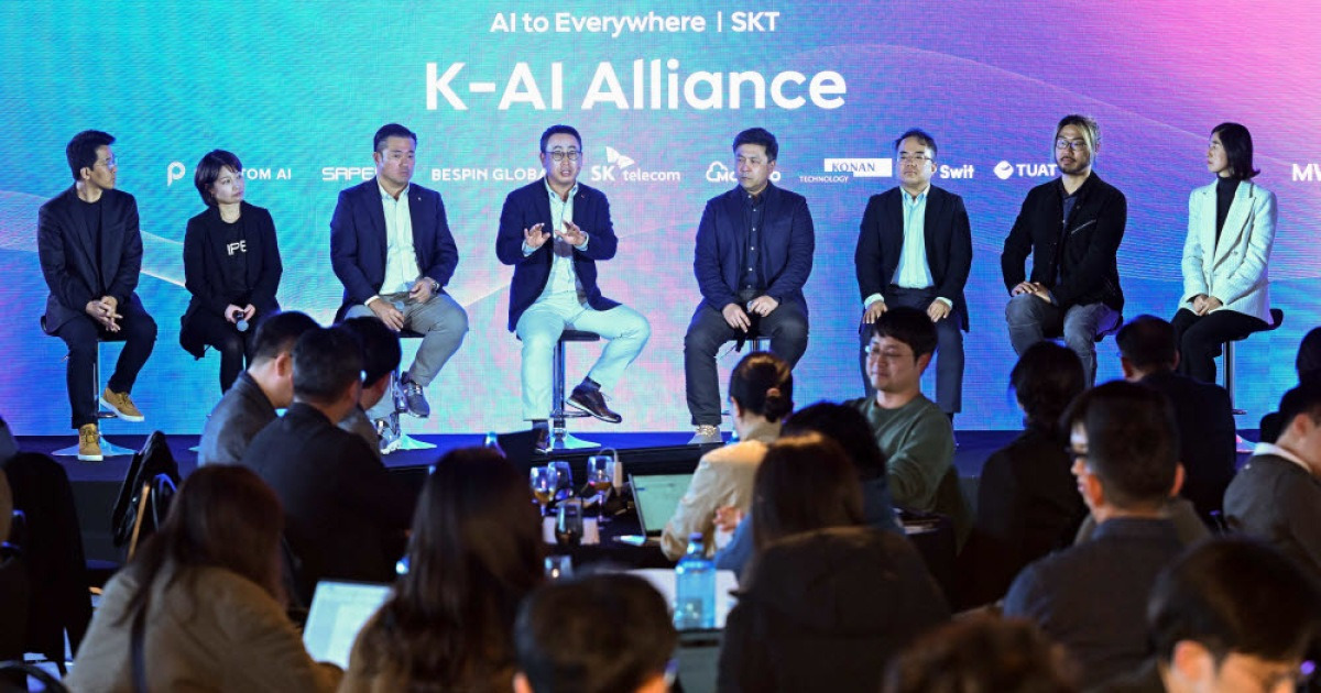 [MWC23 포토]SKT가 꿈꾸는 AI 시대