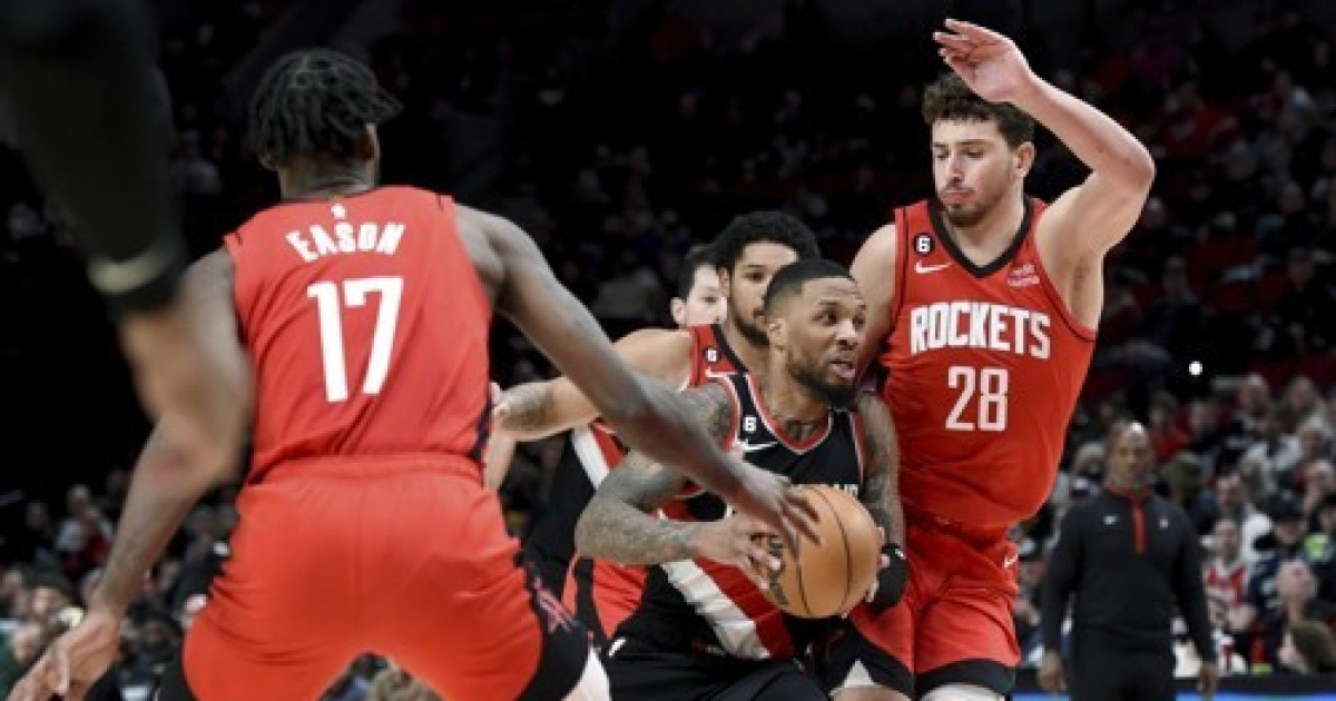 Rockets Trail Blazers Basketball