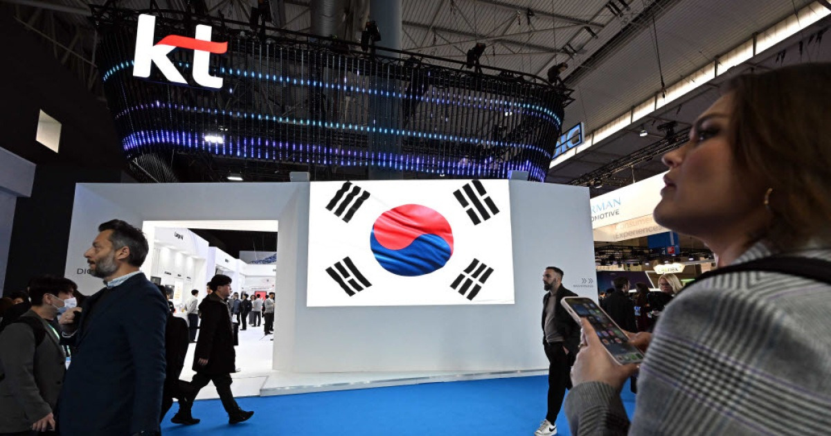 [MWC23]MWC 전시장에 펄럭이는 태극기