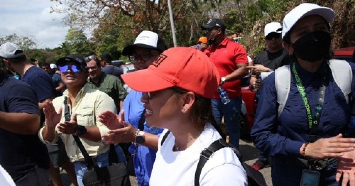 PANAMA MINING WORKERS PROTEST