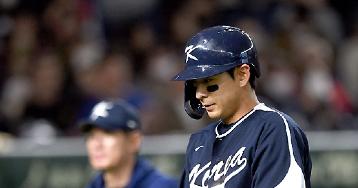 [MD포토] 이정후 '2023 WBC는 여기까지'