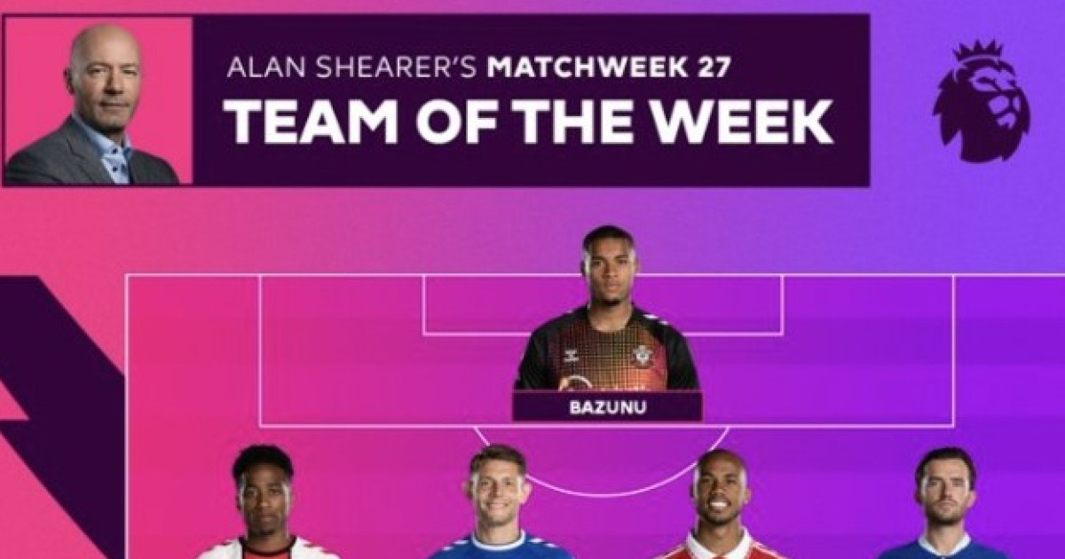 시어러, 'EPL 99호 골' 손흥민 외면...EPL 이주의 팀에서 제외