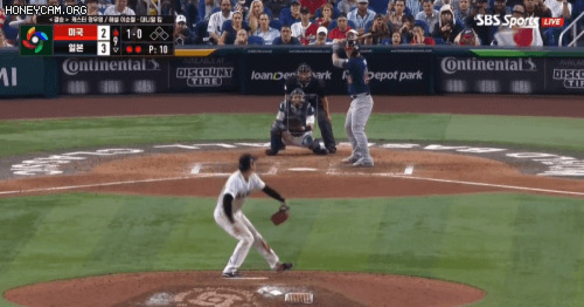 트라웃을 삼진으로 잡고 WBC 우승을 확정짓는 오타니.gif | 미친야구