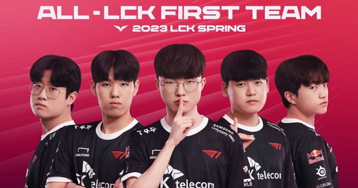 T1, 'LCK 최초' 올 퍼스트팀 싹쓸이…케리아 정규리그 MVP 선정