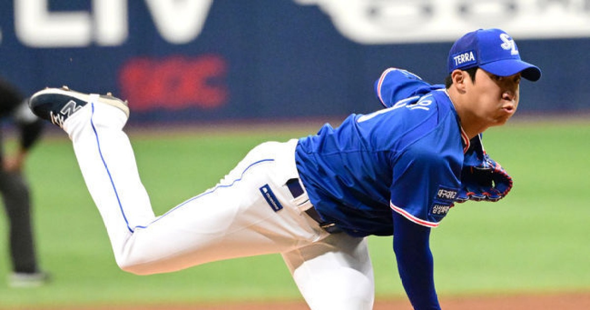 “다시 한국공 적응중” WBC서 돌아온 원태인, 첫 등판 4이닝 5K 퍼펙트 피칭 [오!쎈 고척]