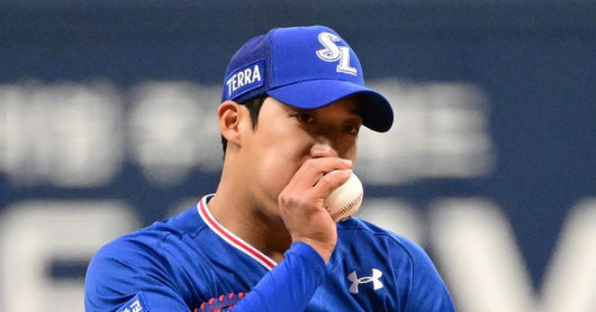 “마이 컸네~” 베테랑 포수도 칭찬한 원태인 4이닝 5K 퍼펙트, WBC 통해 성장했다 [고척 톡톡]