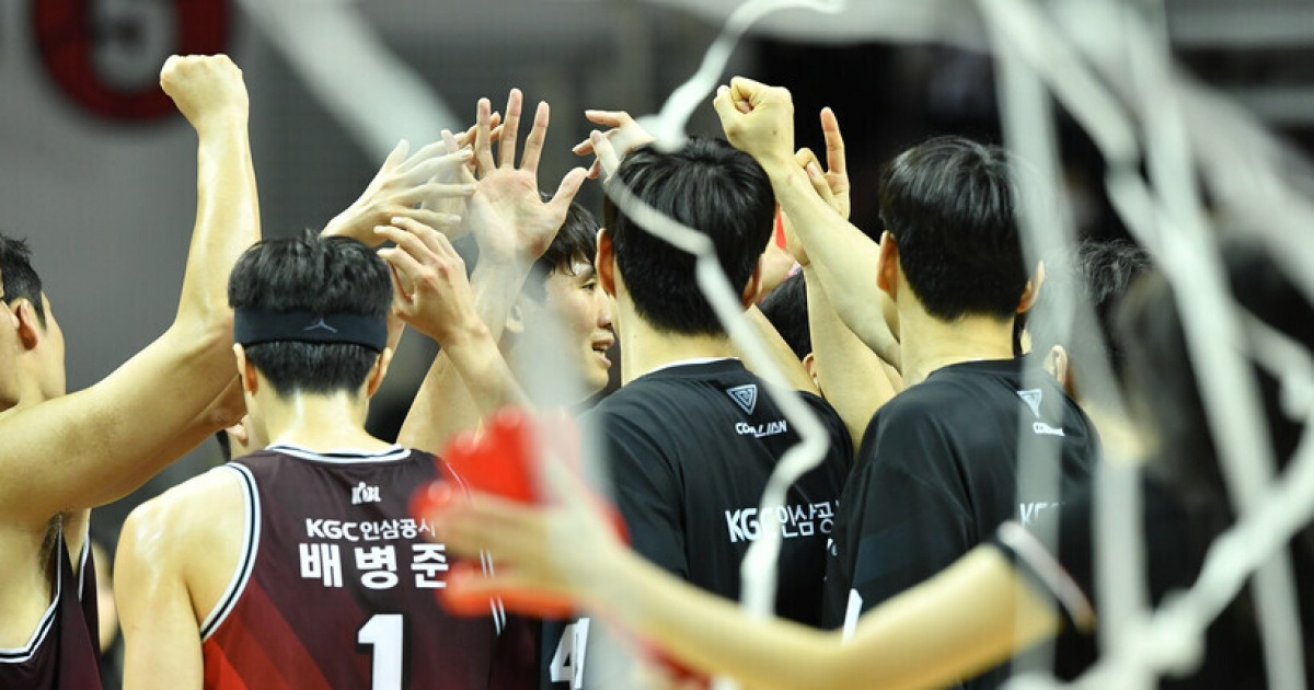 KGC, 정규리그 우승 확정해도 26일 홈 팬과 공식 시상식