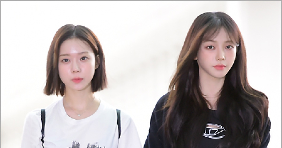 [MD포토] 에스파 카리나·윈터 '장발 단발 모두 예쁨''