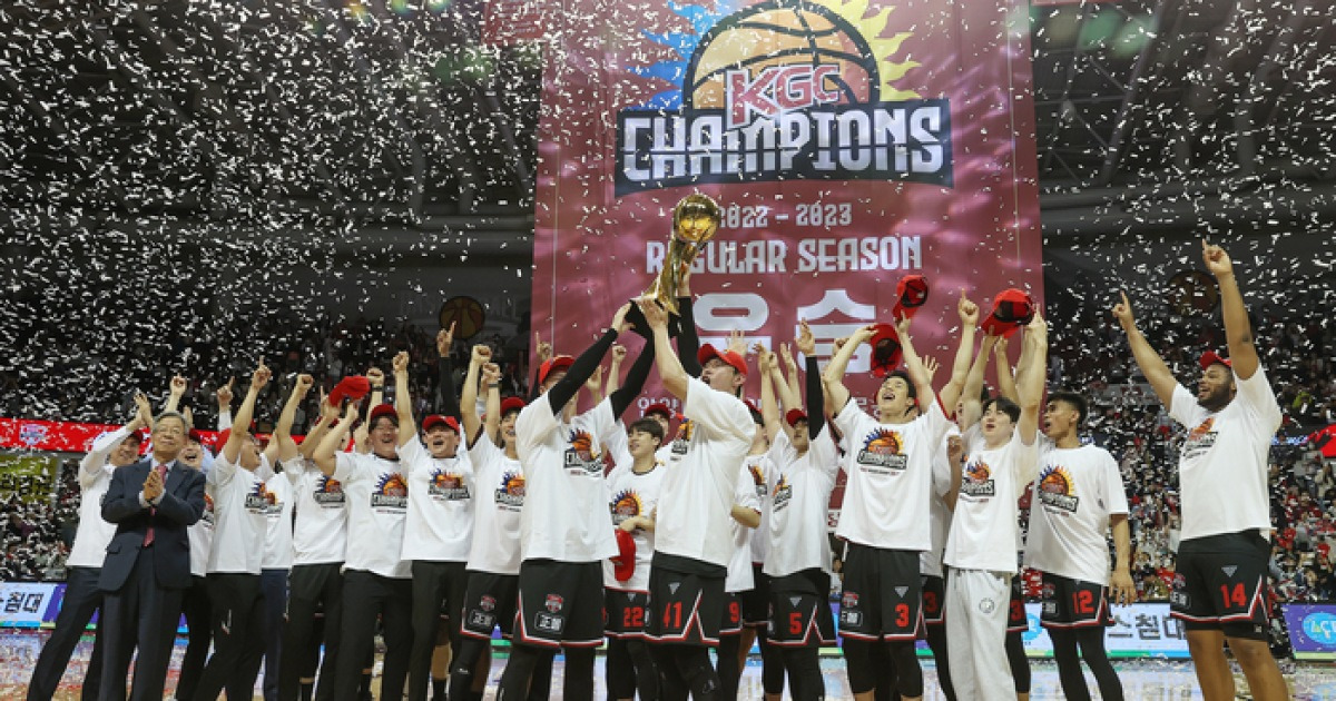 KGC 정규리그 우승 확정, 이제 통합우승 바라본다[SS안양in]
