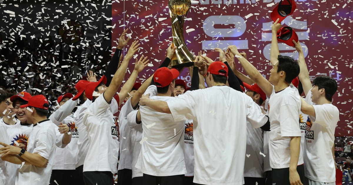 안양 KGC, 6년만 정규리그 정상…통산 세 번째 '와이어 투 와이어' 우승