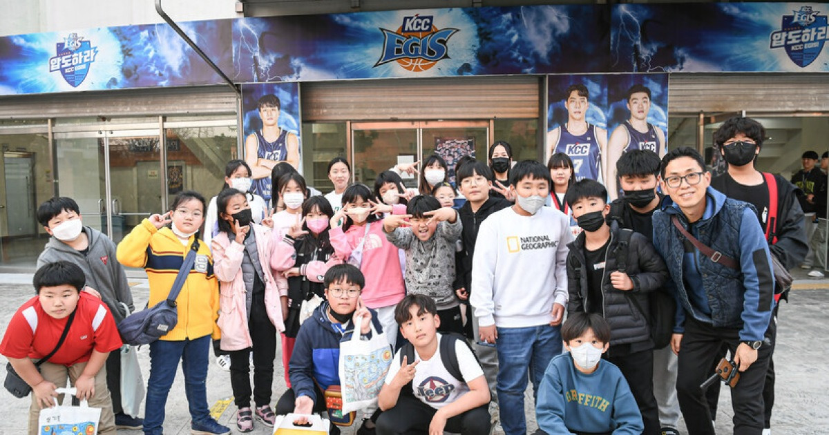 [JB포토] KCC 어린이팬 'KCC 응원왔어요'