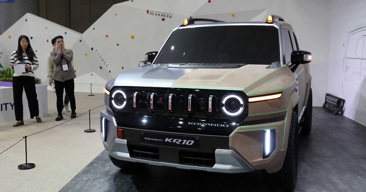 코란도를 이어 'KG모빌리티 KR10 공개'