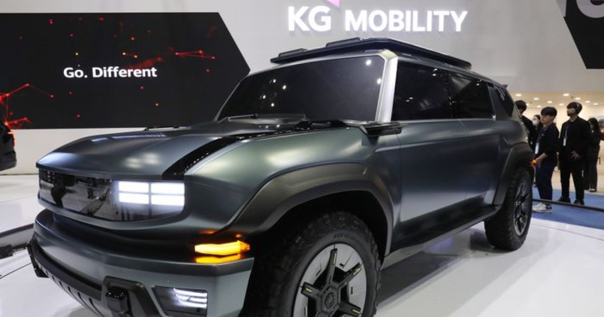 KG모빌리티, '지속가능성' 담은 'F100' 콘셉트 카 공개