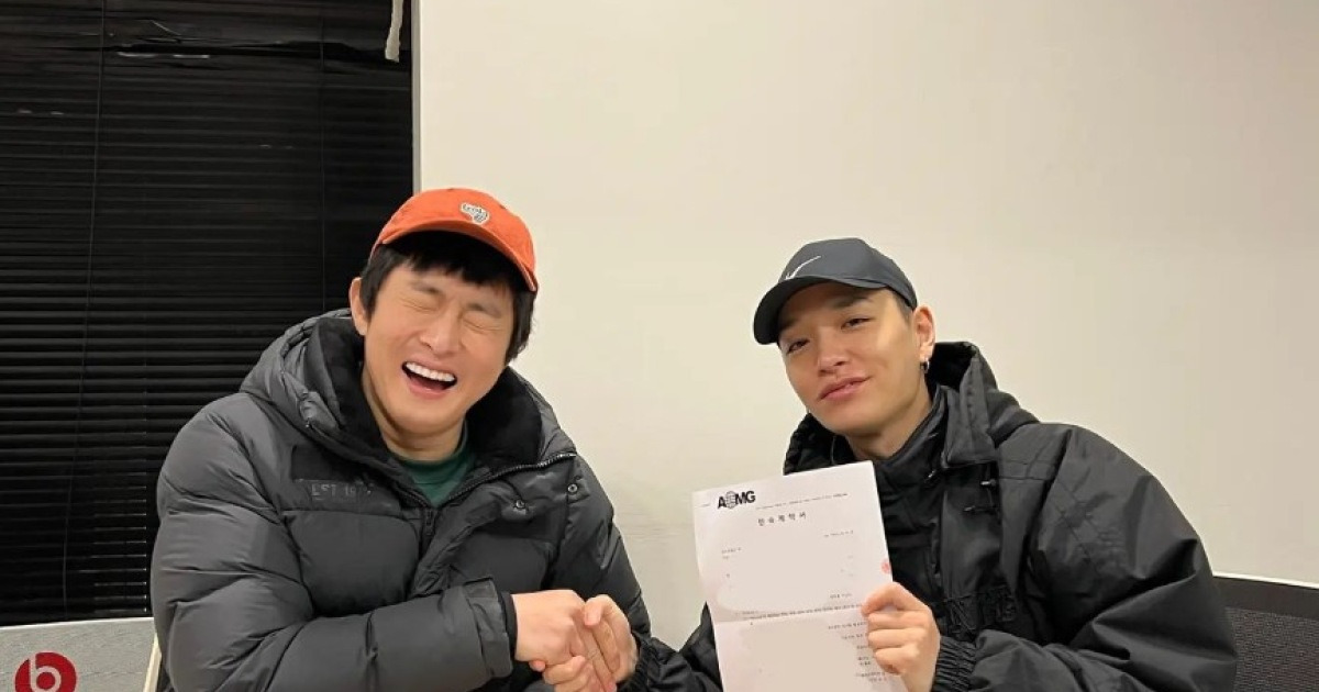 "만우절 농담인 줄"…기안84, AOMG 계약서 싸인