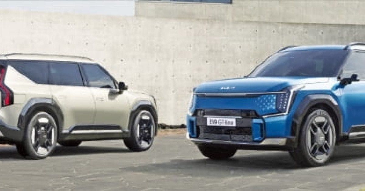 현대차그룹 기아, 대형 전기 SUV 'EV9' 선보여…언제든지 사양 추가 'SW 중심 차량'