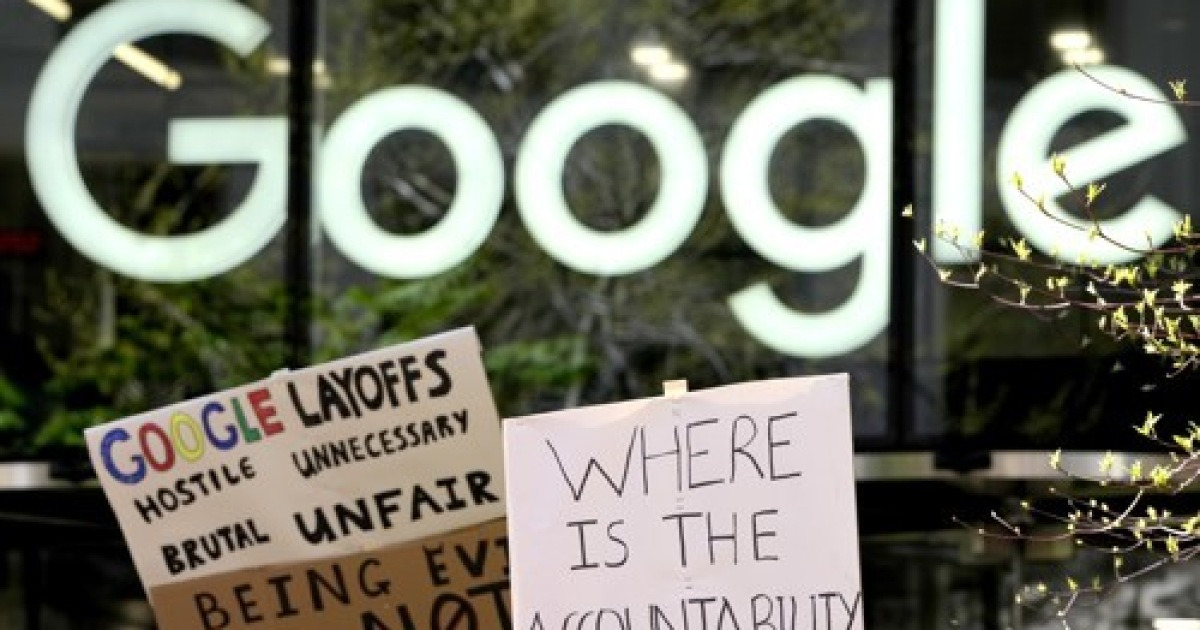 Britain Google Protest