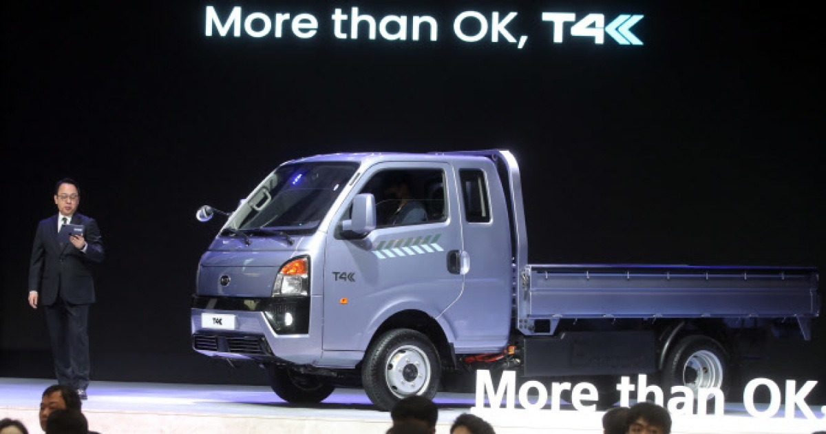 [포토] GS글로벌, 전기 상용화물차 '티포케이(T4K)' 론칭