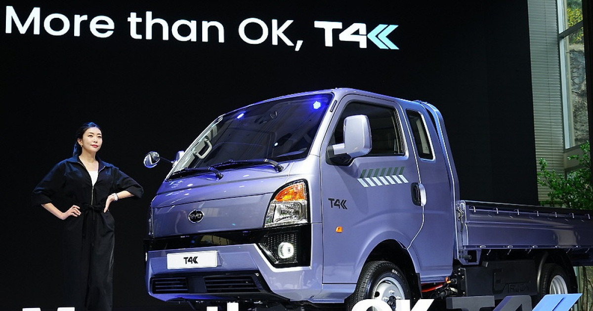 BYD T4K 전기트럭, 246km 주행거리로 포터EV 겨냥 | 탑라이더
