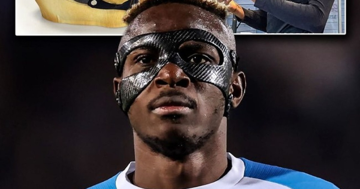 나폴리에 우승 선물해줄 '행운의 마스크' 제작 완료...'VO9'