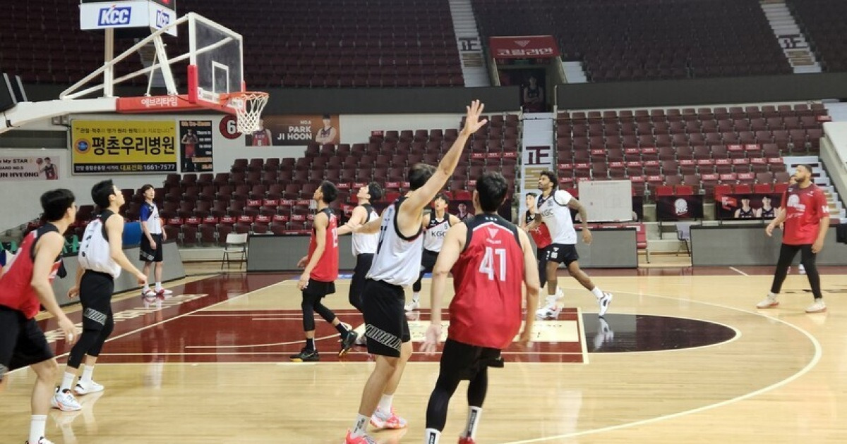 4강 PO 준비 중인 KGC, 실전 같은 자체 청백전으로 긴장감 UP