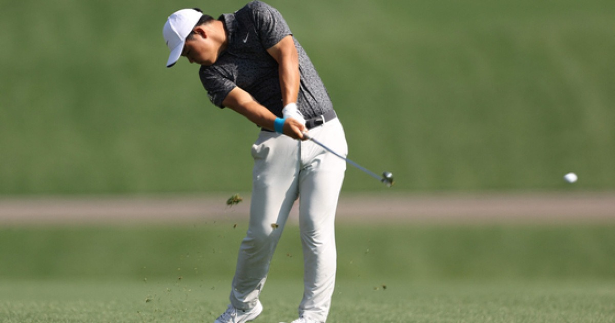 Tom Kim fires superb 70 after unlucky break in Masters debut