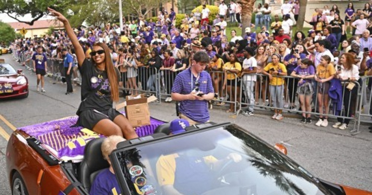 NCAA Championship LSU Parade Basketball
