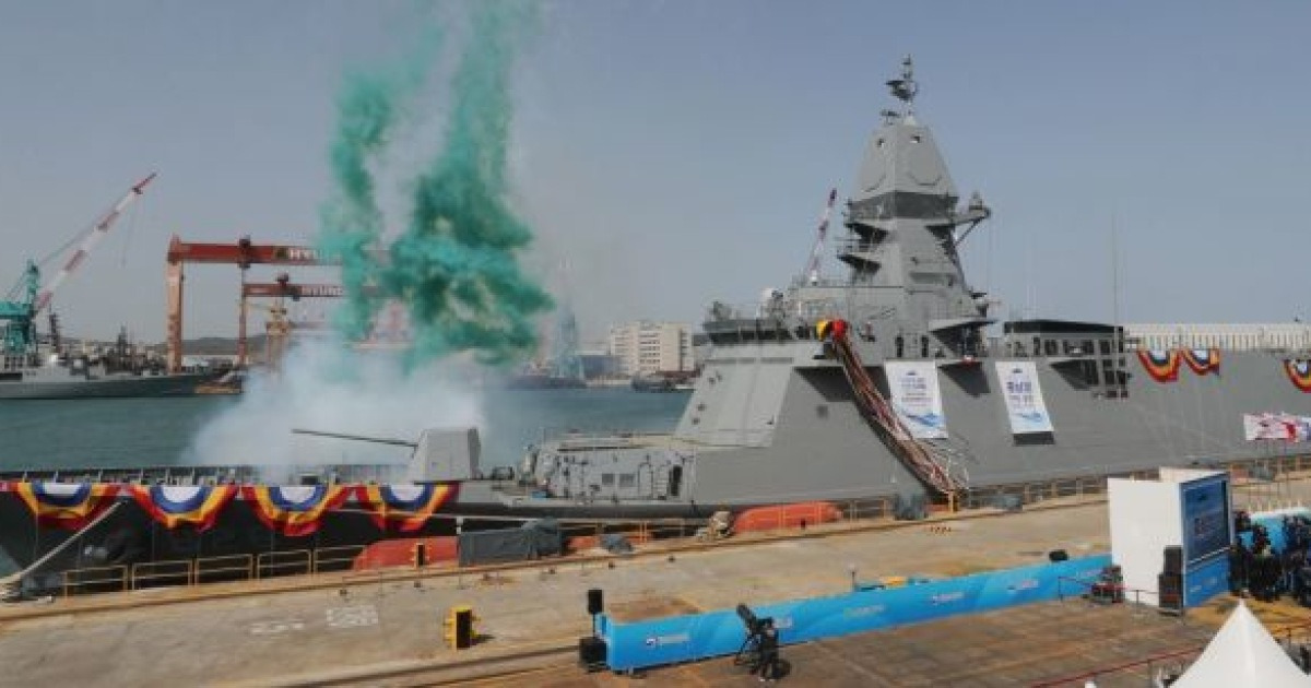 해군, 첫 3600t급 호위함 충남함 건조