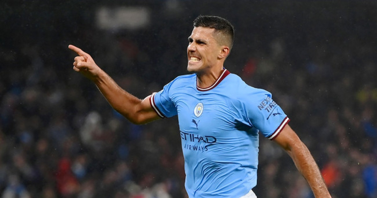 [UCL STAR] '심장 두 개' 로드리, 13km 뛰었다...득점까지 '만점 활약'